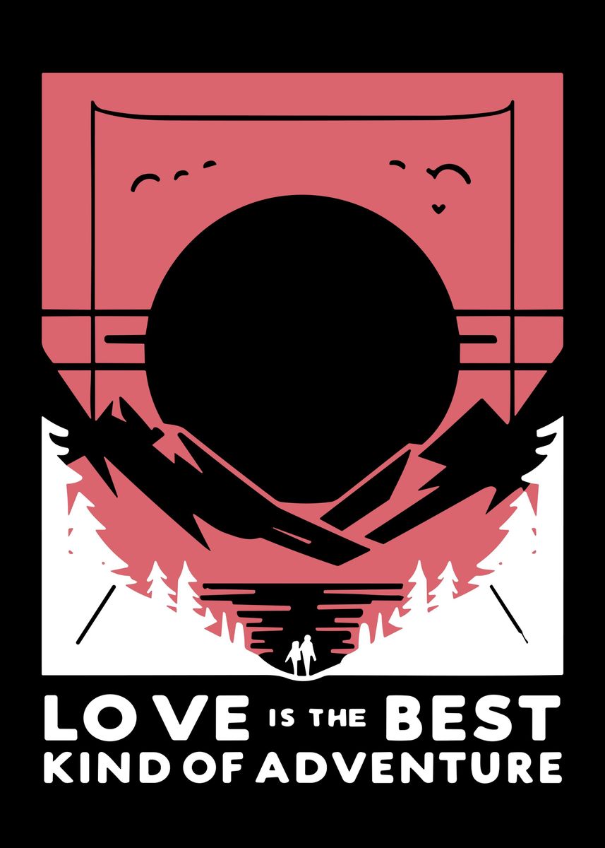 'Love is the Best Kind' Poster, picture, metal print, paint by Francois Ringuette | Displate