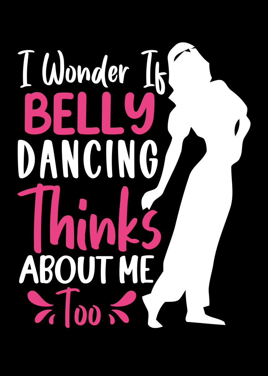 'Funny Belly Dancer Belly' Poster, picture, metal print, paint by Lukes ...