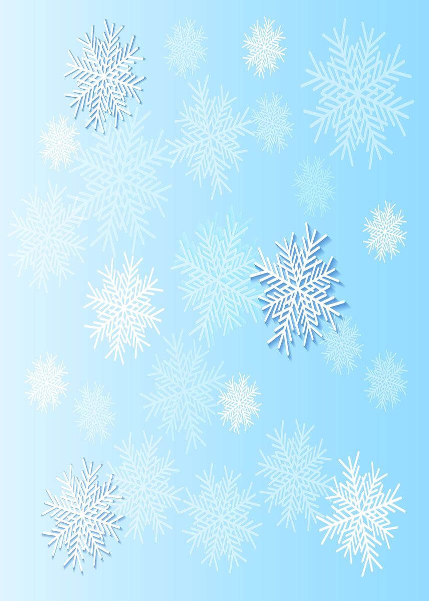'snowflakes Aesthetic' Poster, picture, metal print, paint by biliacci ...