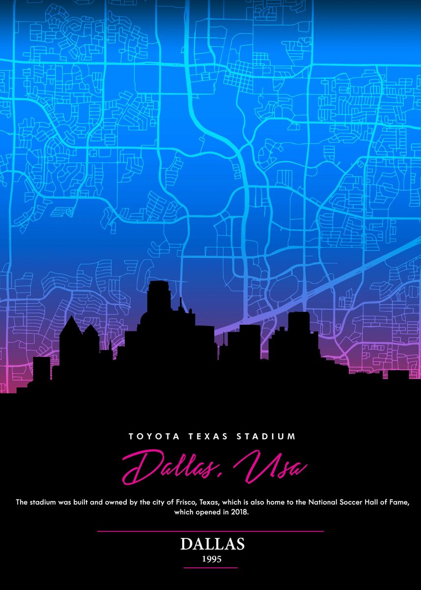 'FC Dallas' Poster, picture, metal print, paint by Kaye Whitesel | Displate