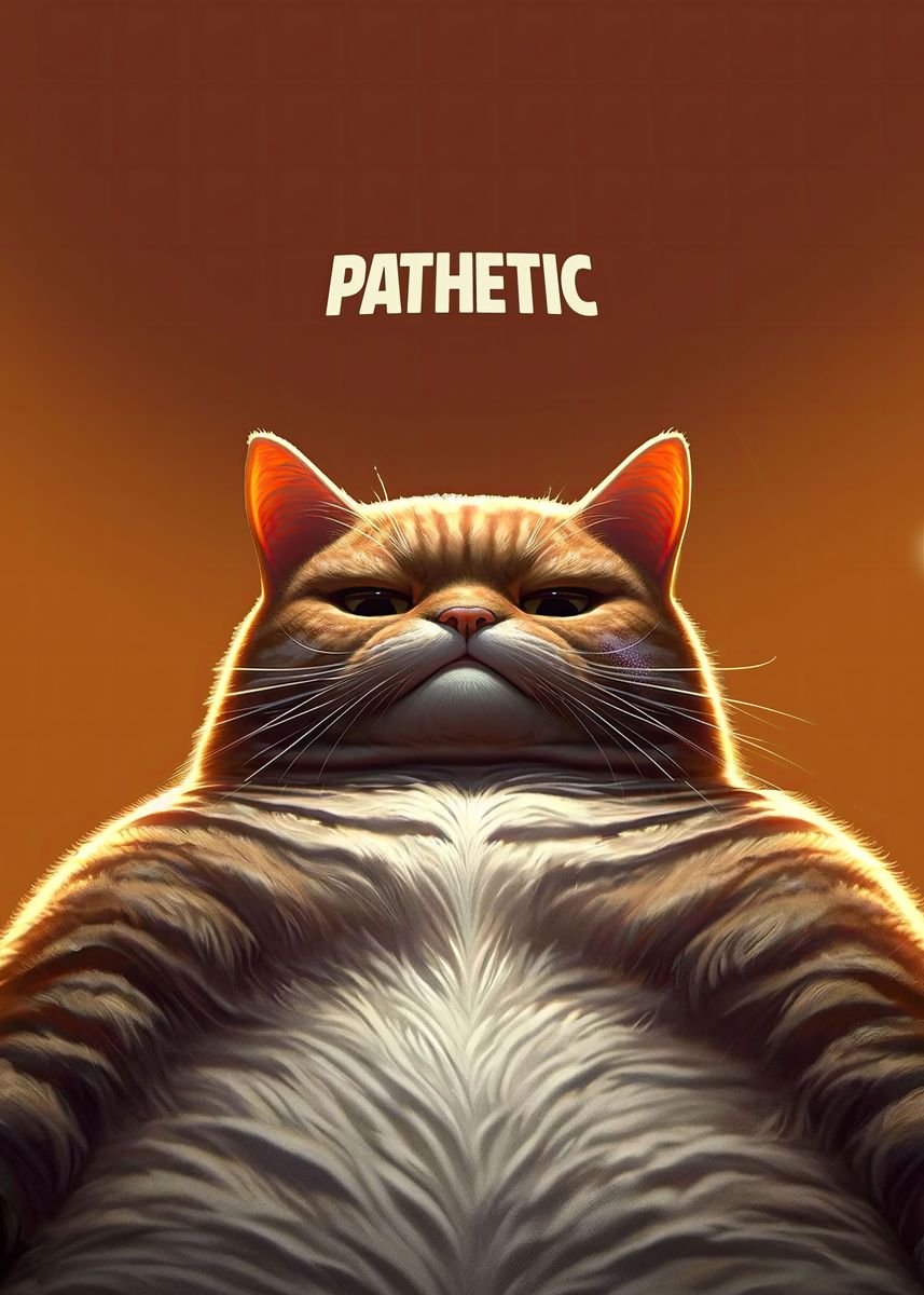 'Disappointed cat meme' Poster, picture, metal print, paint by Ji wong ...