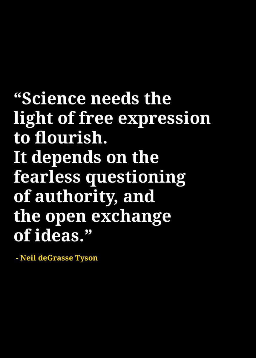 'Neil degrasse Tyson quotes' Poster, picture, metal print, paint by ...