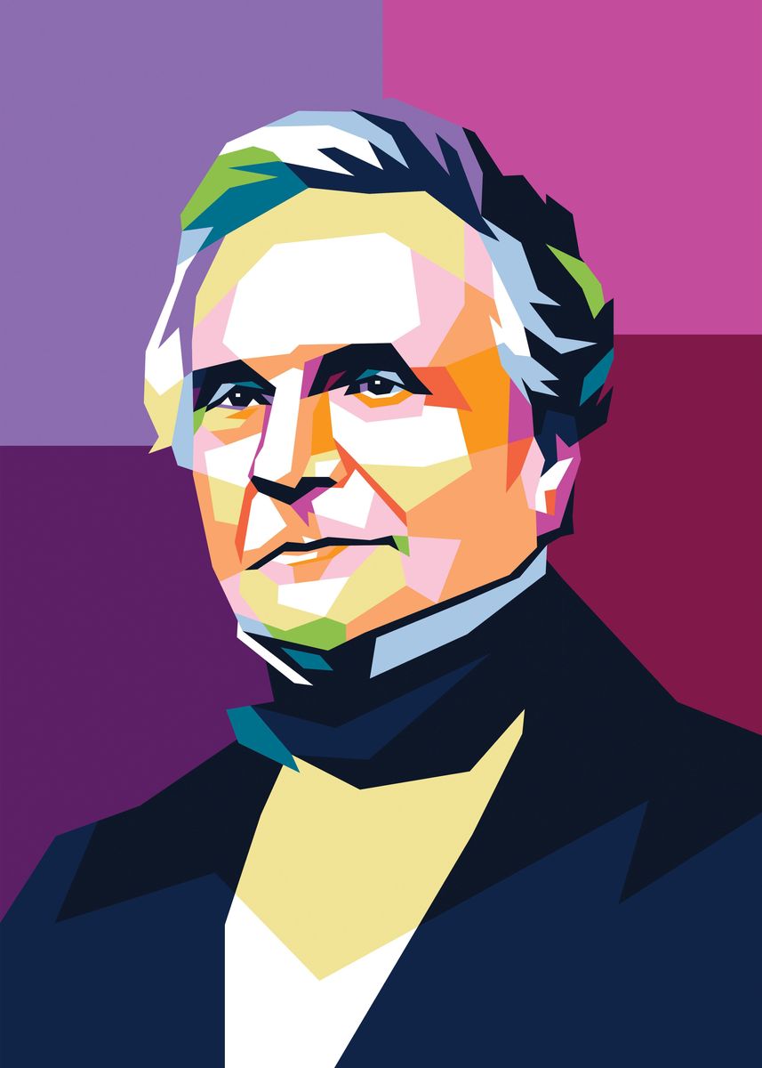 'Charles babbage' Poster, picture, metal print, paint by Roseed Abbas ...
