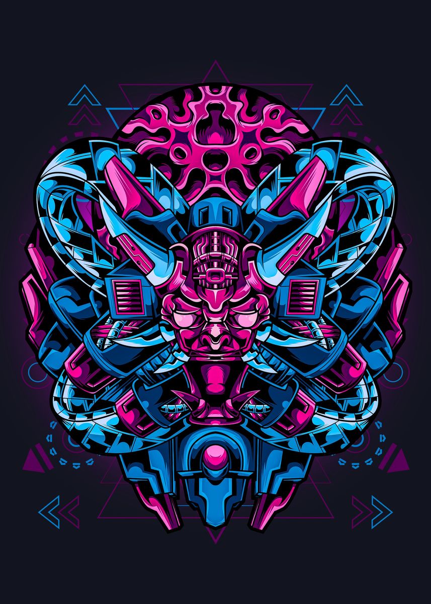 'Mecha Boss' Poster, picture, metal print, paint by Gab Fernando | Displate