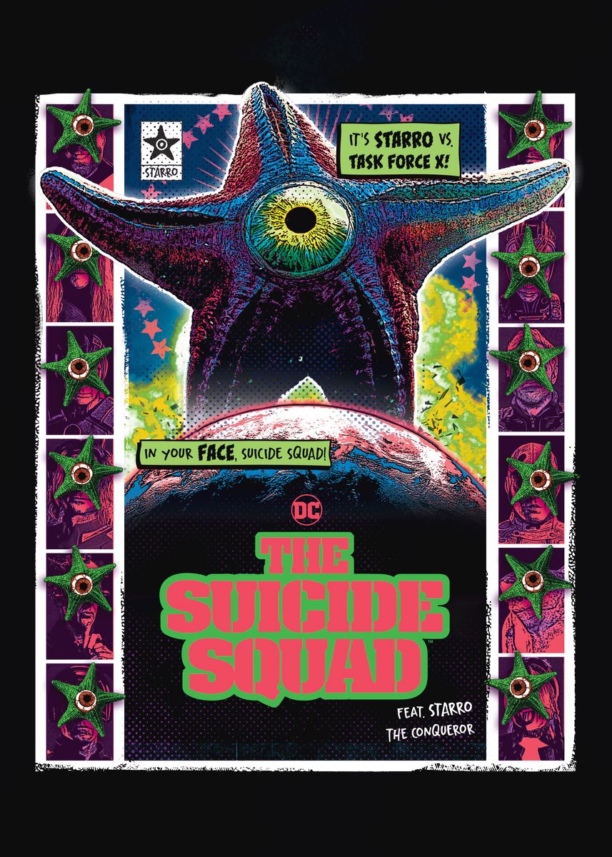 'Starro vs. Task Force X' Poster, picture, metal print, paint by DC ...