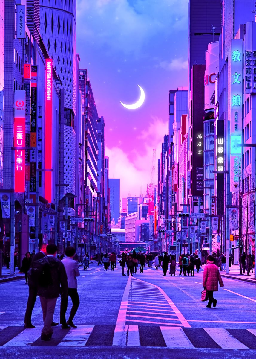 'Tokyo magic' Poster, picture, metal print, paint by Ritvik Takkar ...