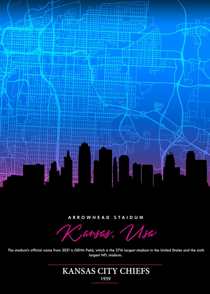 'Kansas City Chiefs' Poster, picture, metal print, paint by Kaye ...