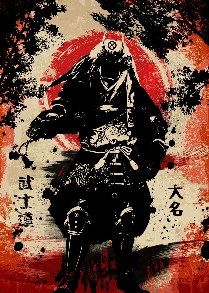 'The Daimyo III' Poster, picture, metal print, paint by NoMans | Displate