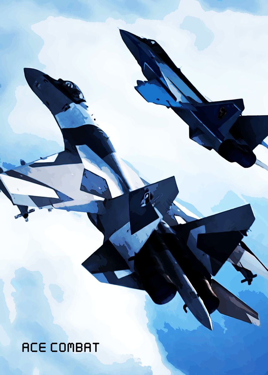 'combat flight' Poster, picture, metal print, paint by Monggo Kerso ...