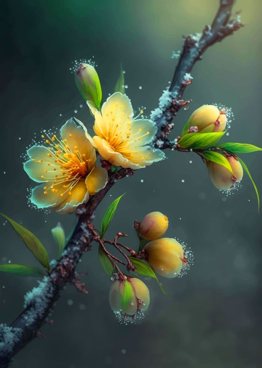 'Natural Flower' Poster, picture, metal print, paint by Chisato ...