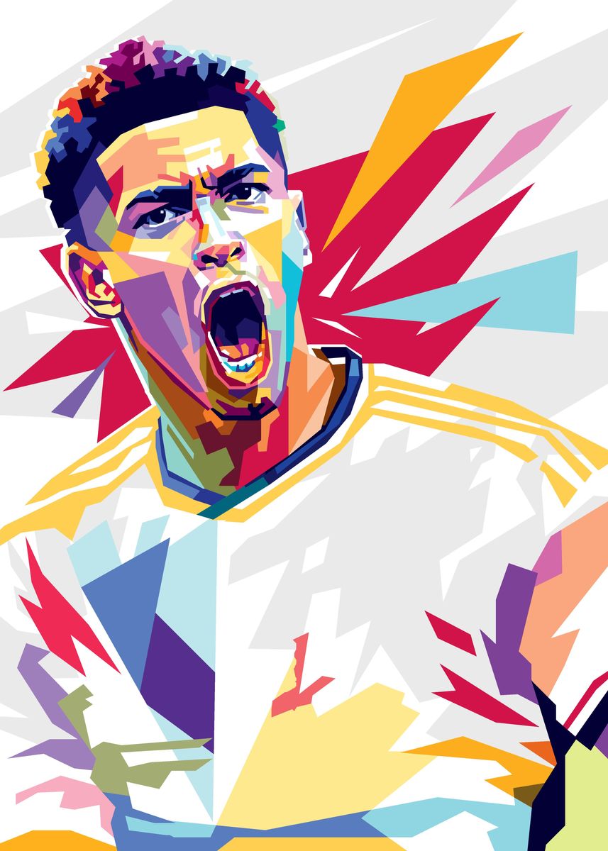 'Jude Bellingham Fan Art' Poster, picture, metal print, paint by RJWLTG ...