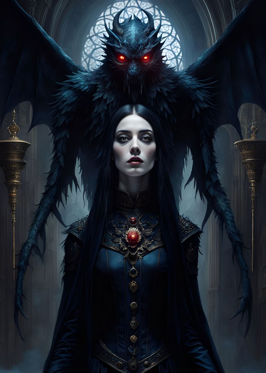 'Demon summoner' Poster, picture, metal print, paint by Injection Art ...