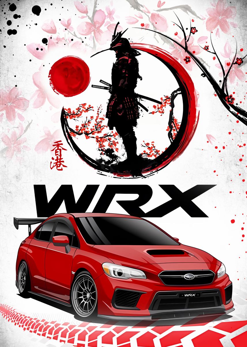 'Subaru WRX' Poster, picture, metal print, paint by ALEX SHINDER | Displate