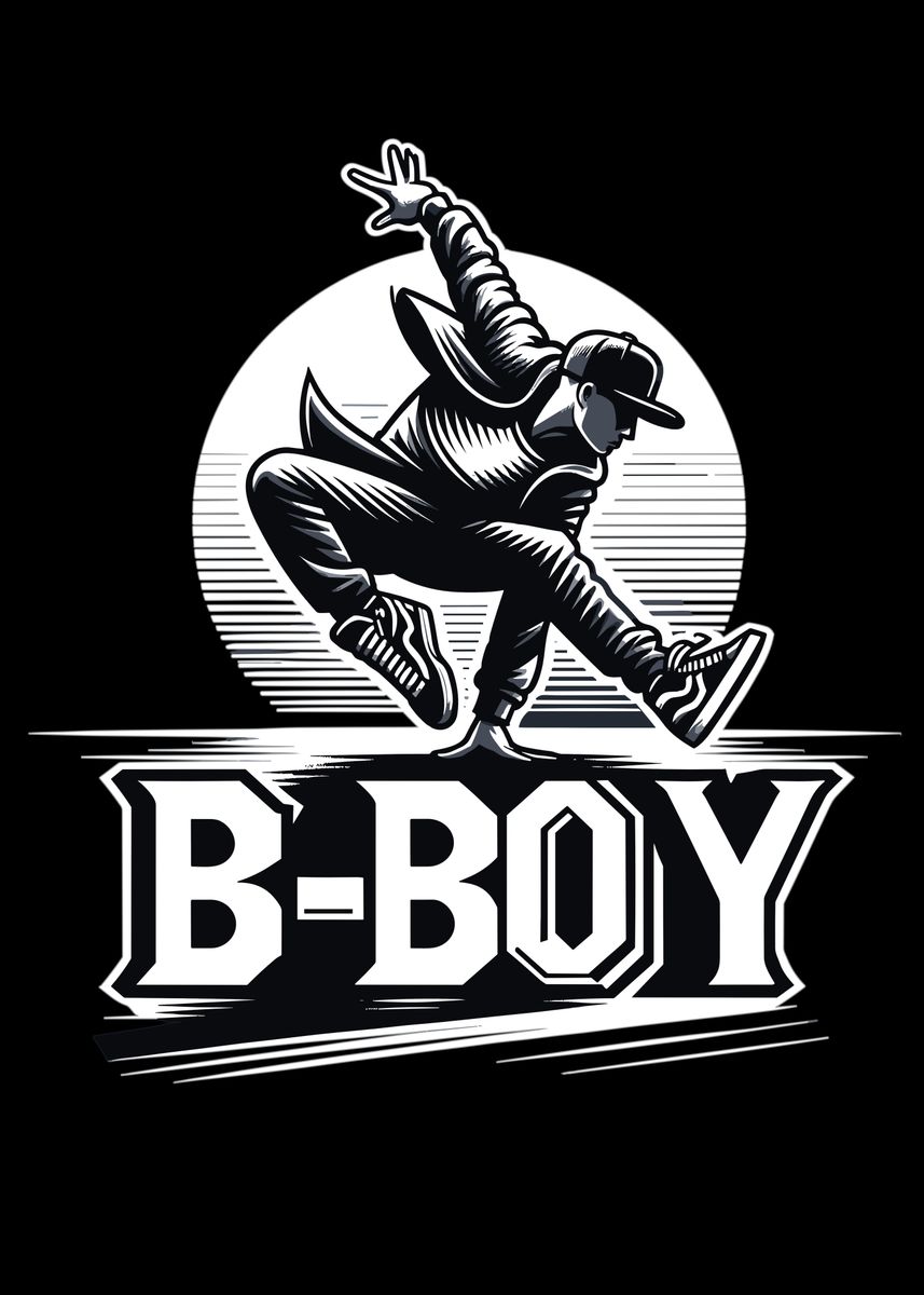 'Breakdance Break Dancer' Poster, picture, metal print, paint by ZS C O ...