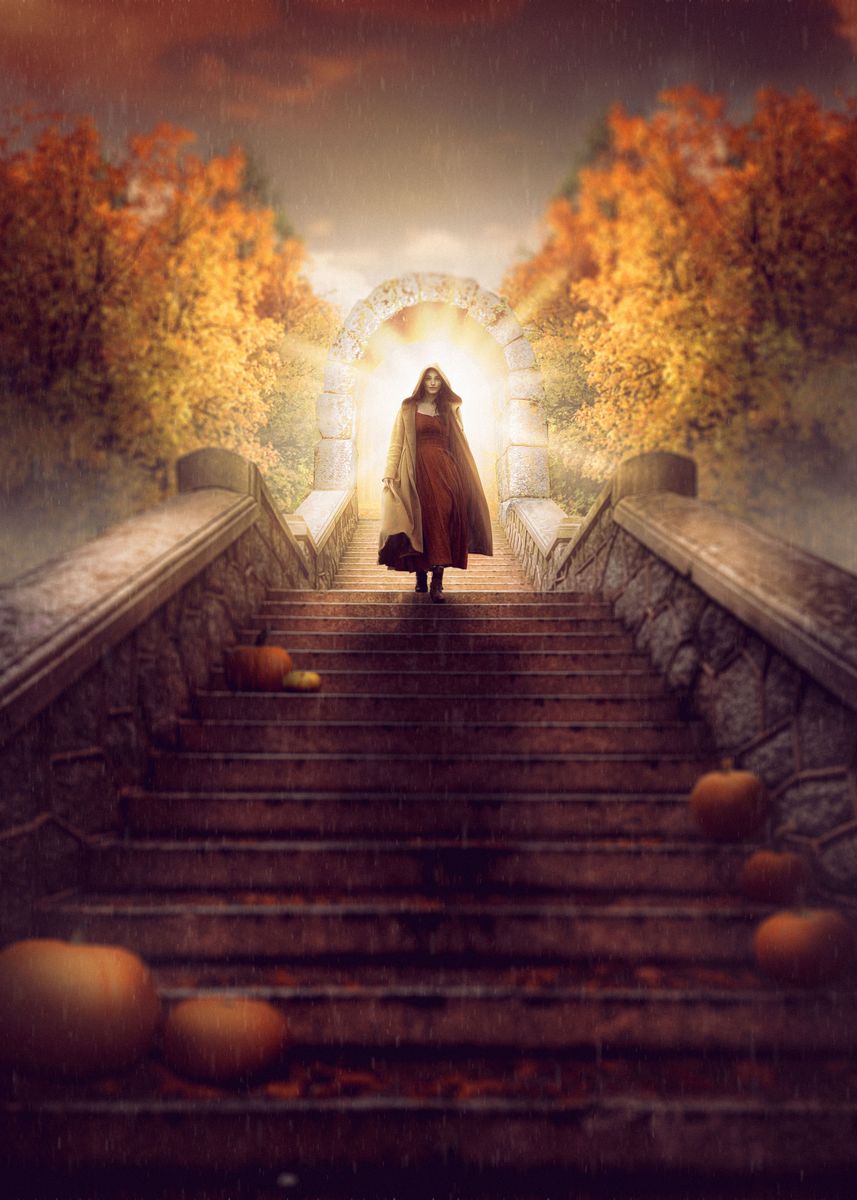 'Hallowed Whispers' Poster, picture, metal print, paint by KevinXD ...