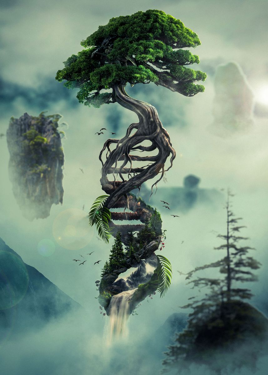 'Life' Poster, picture, metal print, paint by KevinXD | Displate