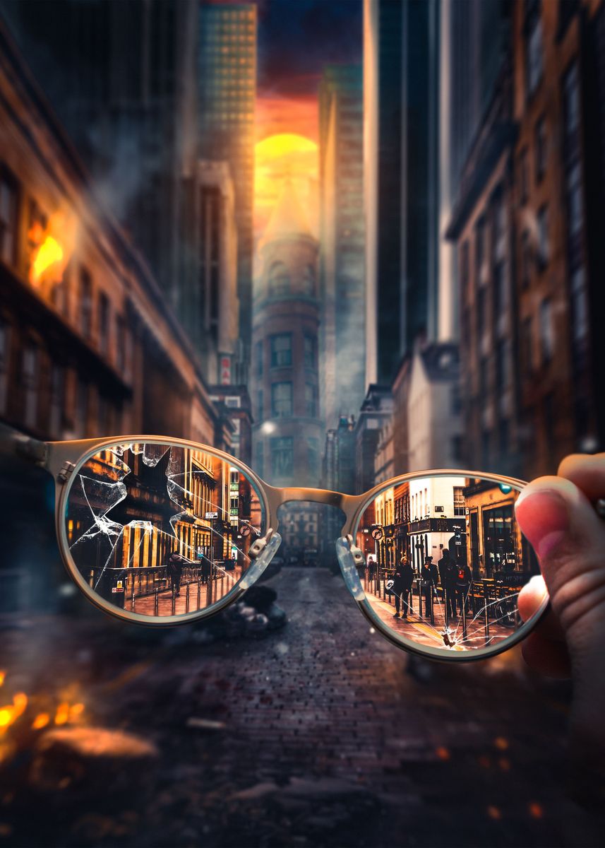 'Breaking Blindness' Poster, picture, metal print, paint by KevinXD ...