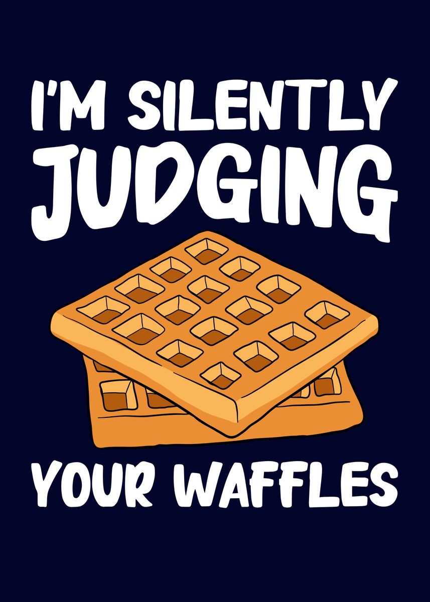 'Funny Waffle Maker' Poster, picture, metal print, paint by MzumO ...