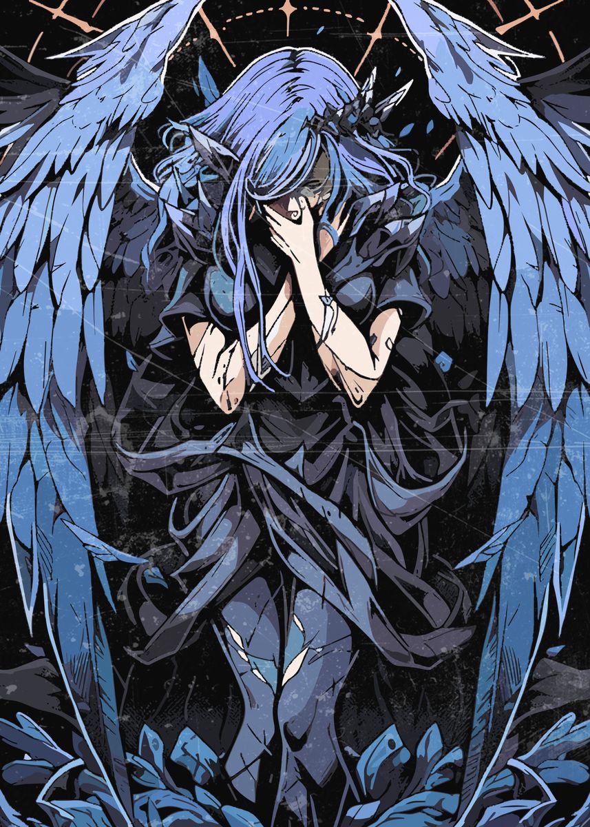 'Even Angels Cry 03' Poster, picture, metal print, paint by Howling ...