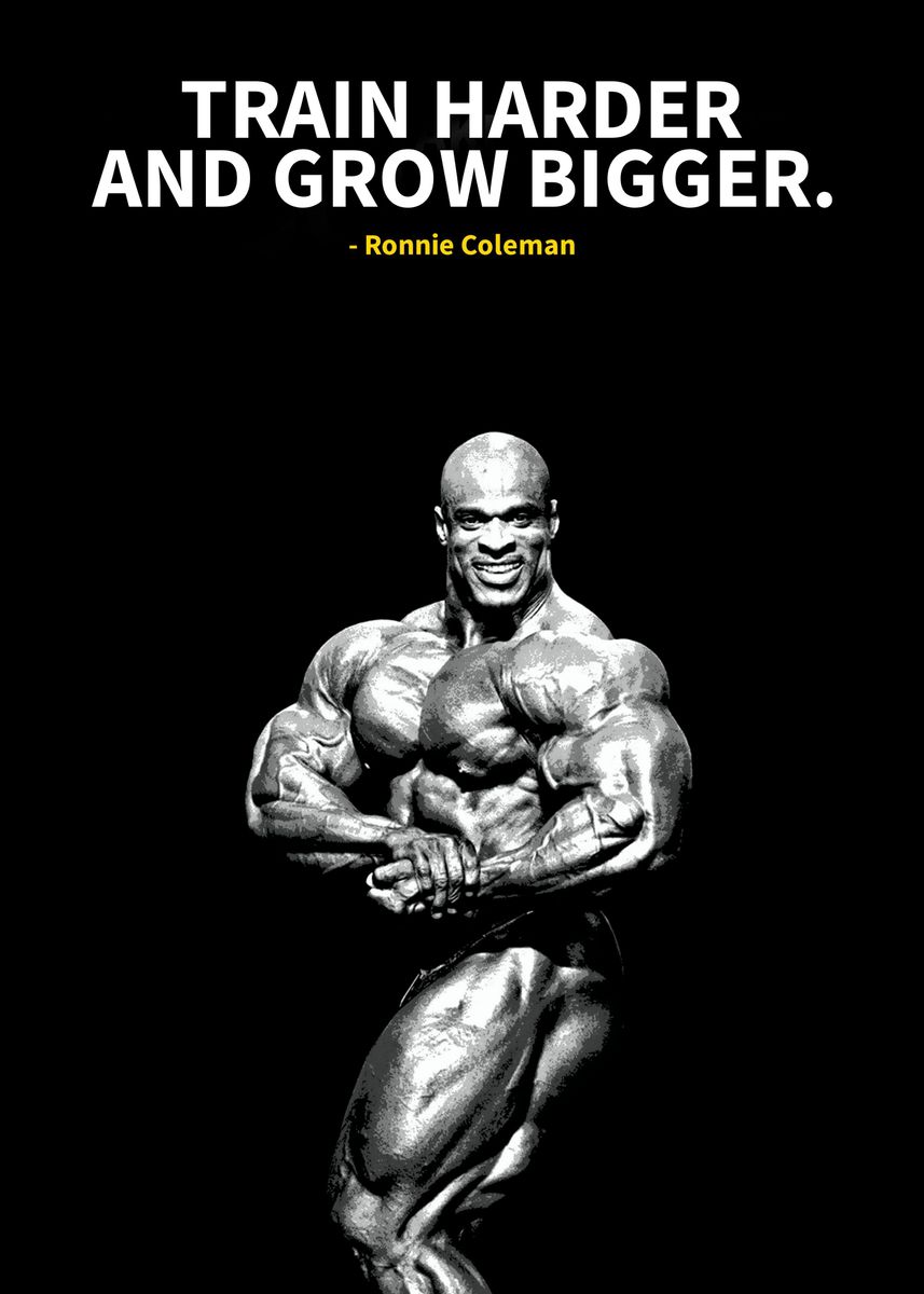 'Ronnie Coleman ' Poster, picture, metal print, paint by Yoshhhh | Displate