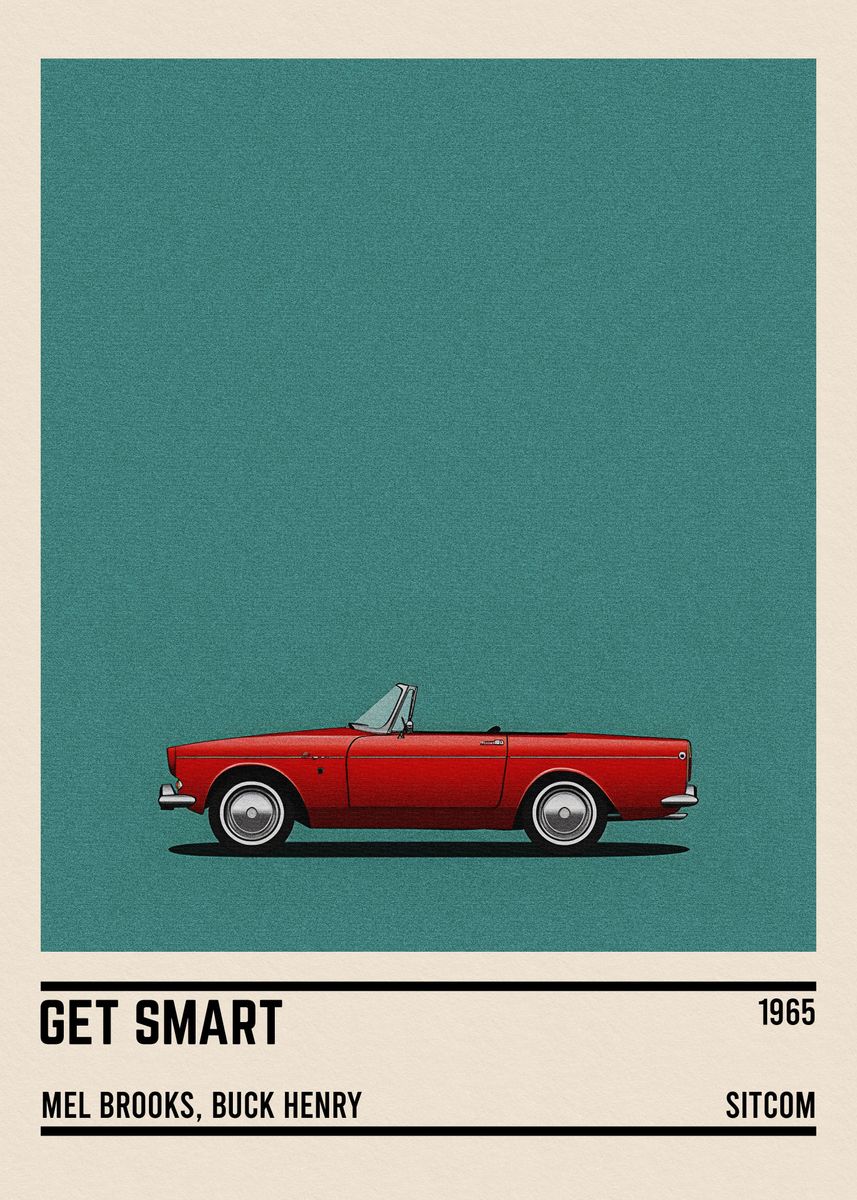 'Get Smart car movie' Poster, picture, metal print, paint by Louise ...