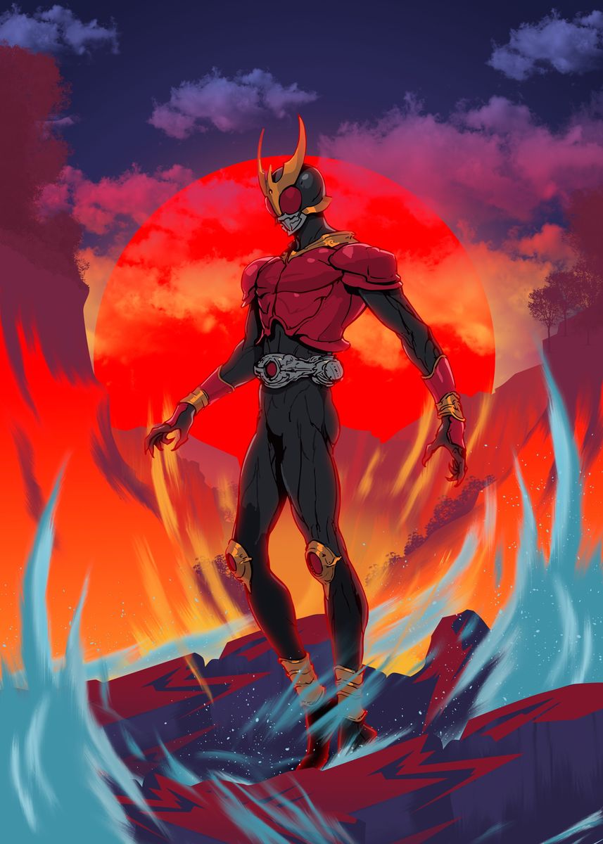 'kamen rider kuuga' Poster, picture, metal print, paint by misbah ...