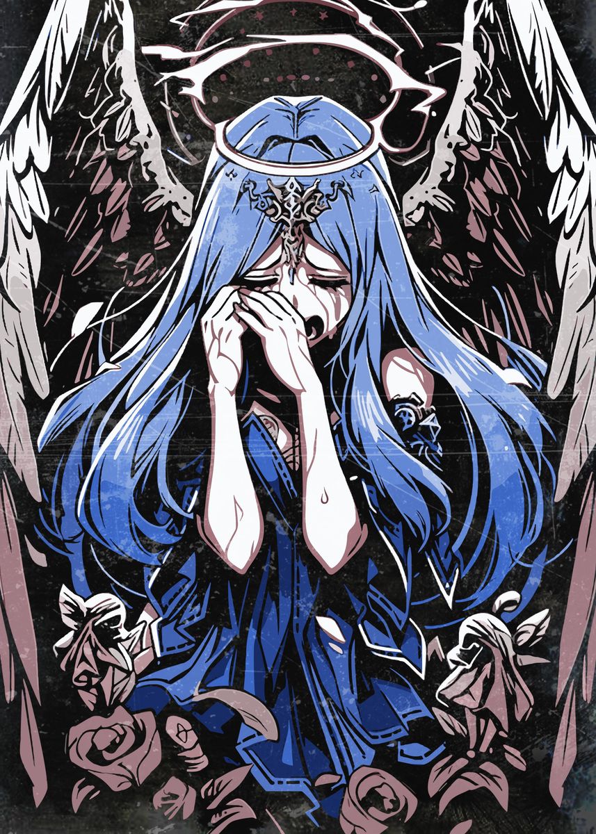 'Even Angels Cry 04' Poster, picture, metal print, paint by Howling ...