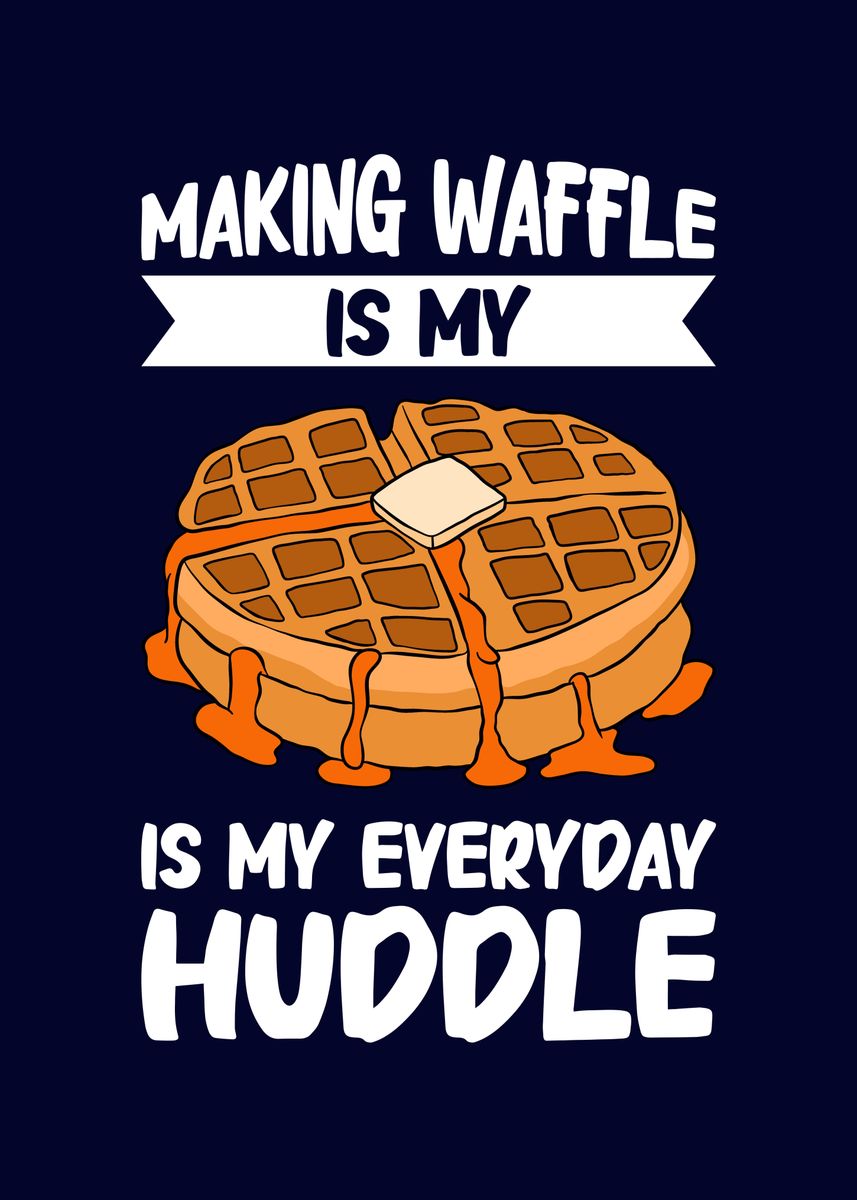 'Funny Waffle Maker' Poster, picture, metal print, paint by MzumO ...