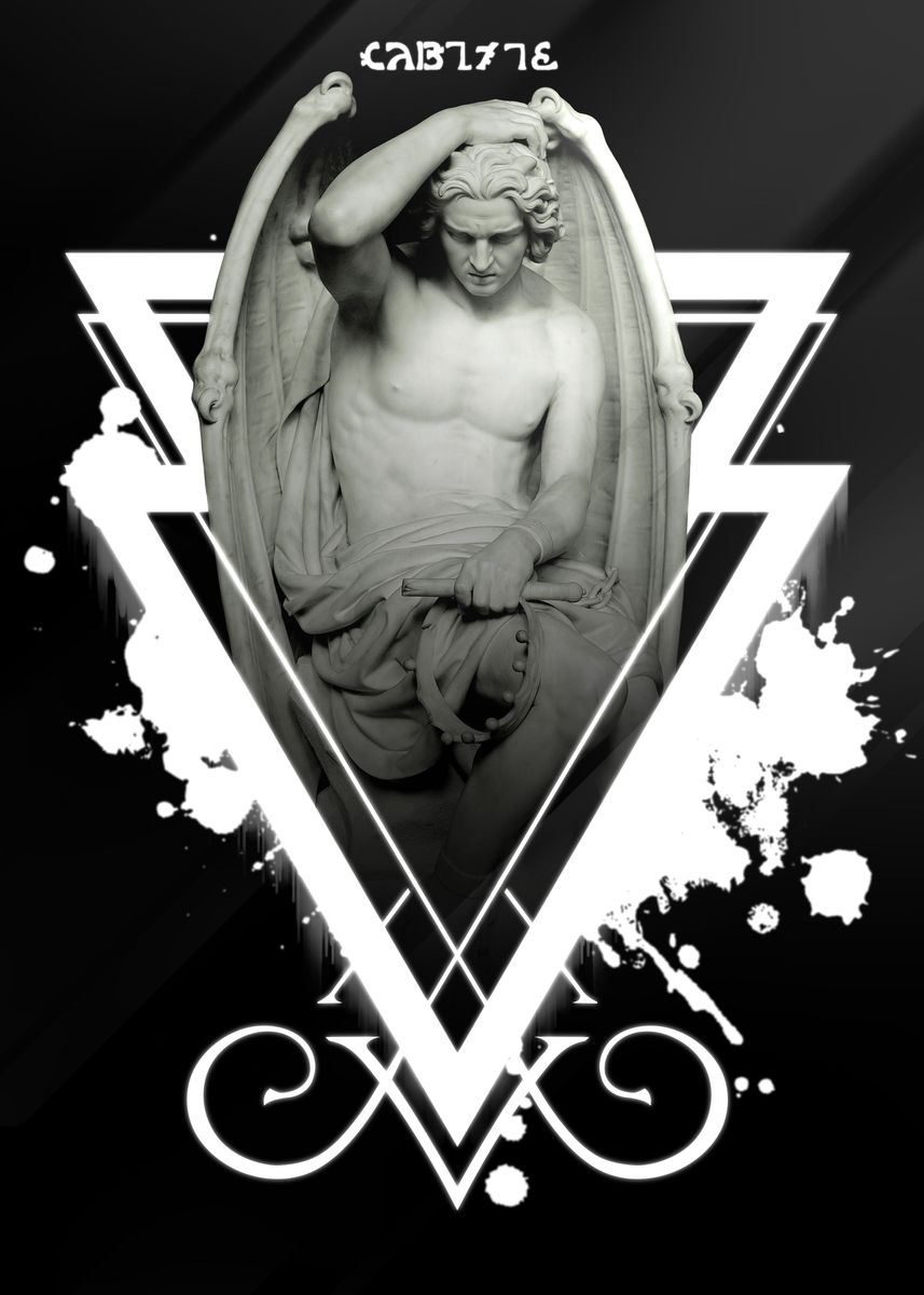 'Lucifer Statue' Poster, picture, metal print, paint by Geometrical ...