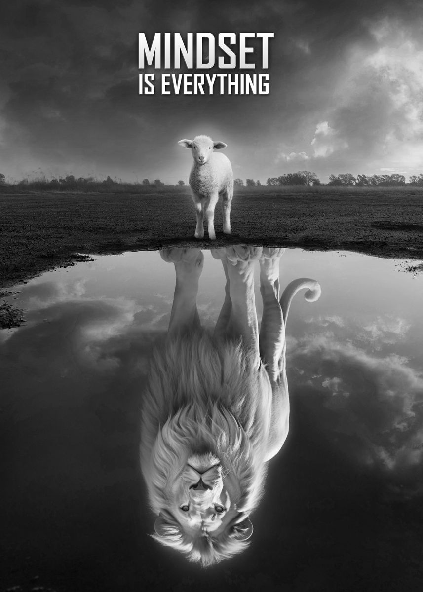 'Mindset Animal Motivation' Poster, picture, metal print, paint by ...