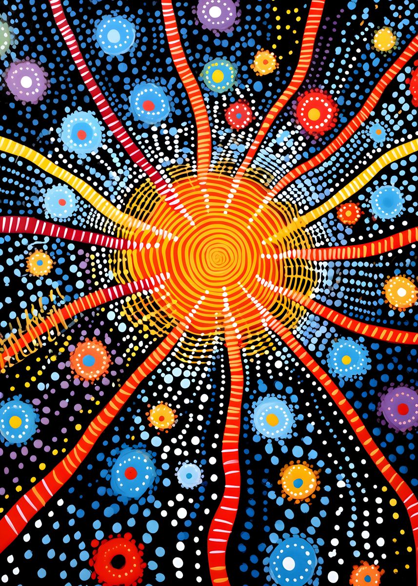 'Sunburst Splendor' Poster, picture, metal print, paint by Steel Canvas ...