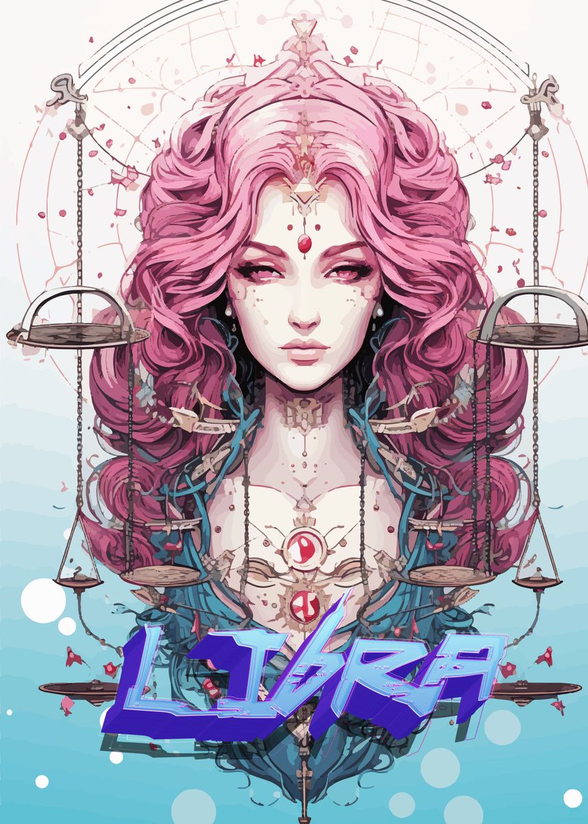 'Cyberpunk Zodiac Libra' Poster, picture, metal print, paint by Stefan ...