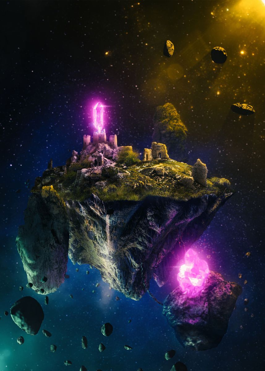 'Floating Fantasy' Poster, picture, metal print, paint by KevinXD ...