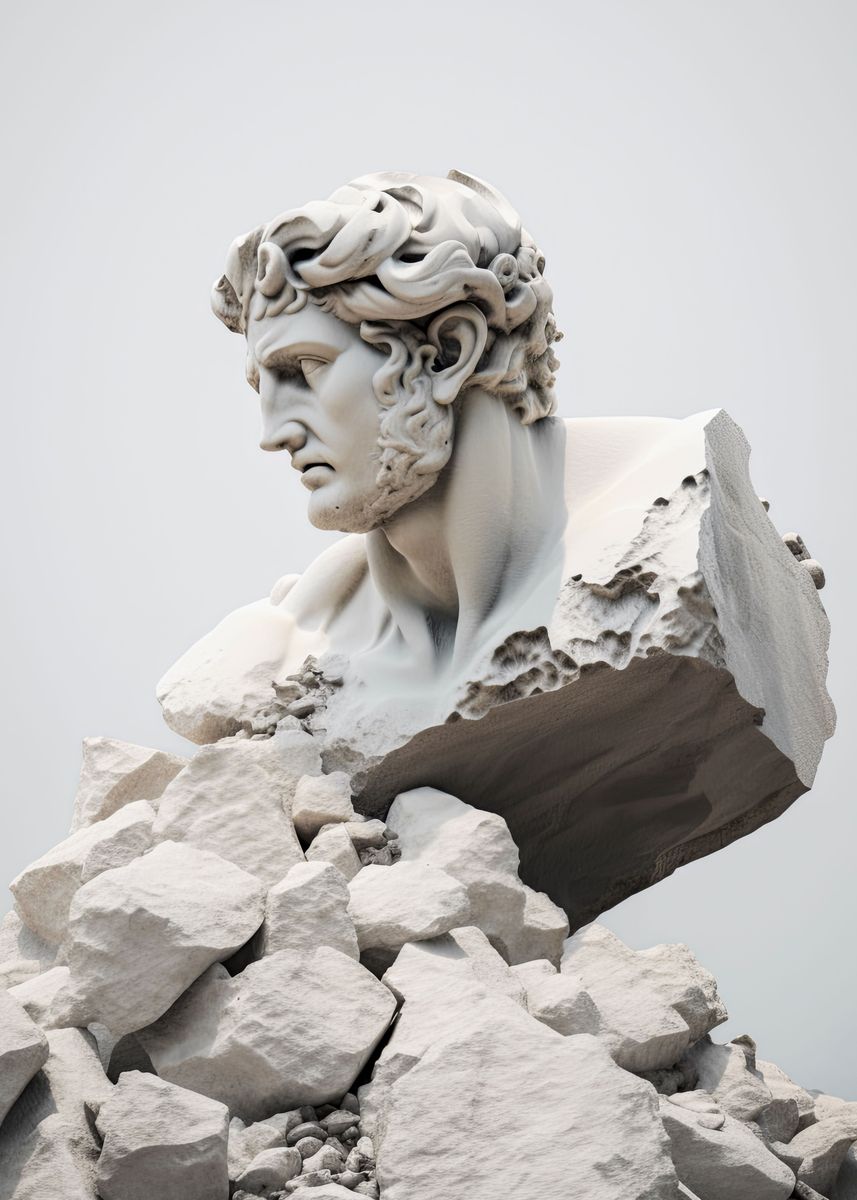 'Eternal Greek Witness ' Poster, picture, metal print, paint by ...