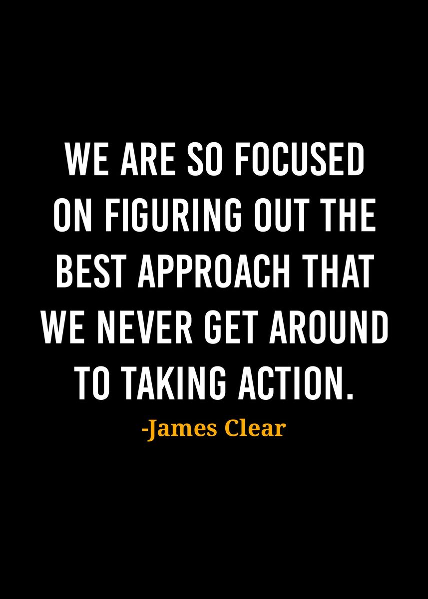 'James Clear Quotes ' Poster, picture, metal print, paint by KLIP ...