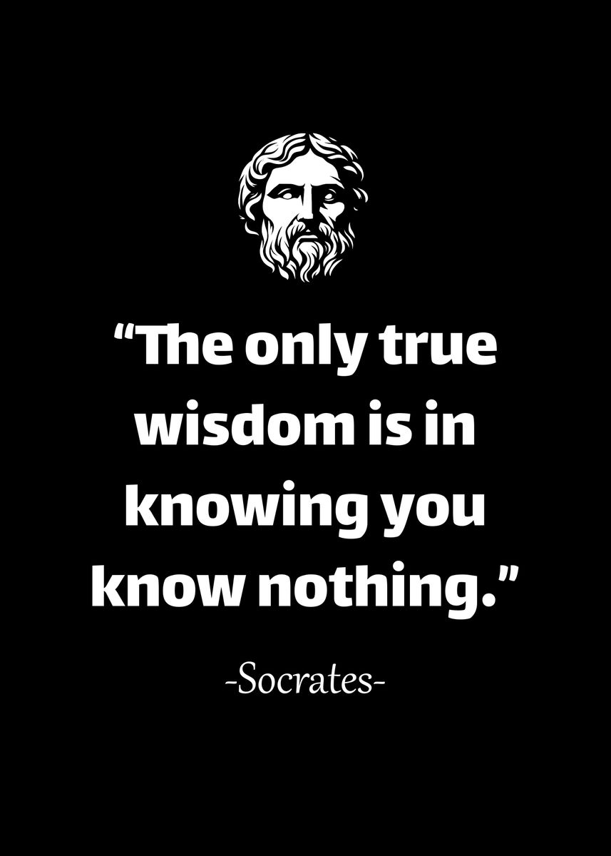 'Socrates Quotes' Poster, picture, metal print, paint by Vladyslav ...