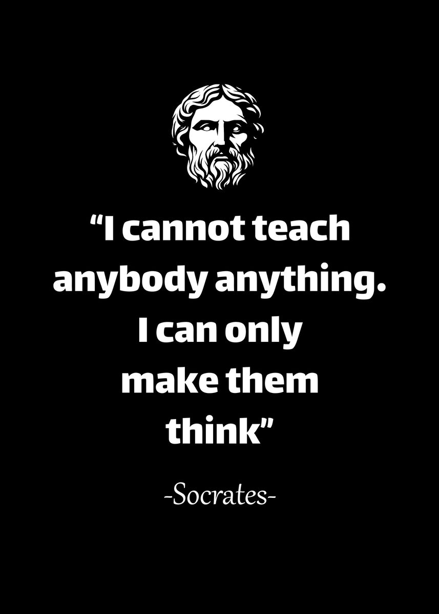 'Socrates Quotes' Poster, picture, metal print, paint by Vladyslav ...