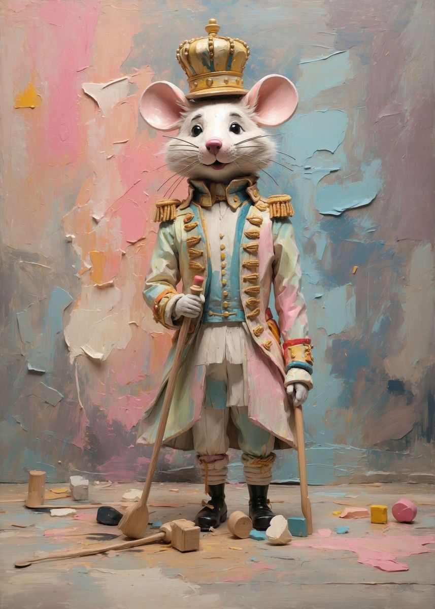 'Mouse King' Poster, picture, metal print, paint by LP Design and ...