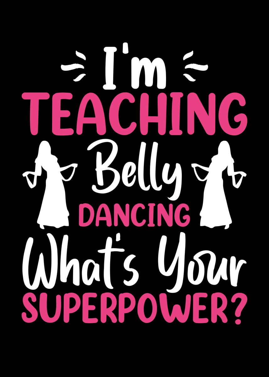 'Funny Belly Dancer Women' Poster, picture, metal print, paint by Lukes ...