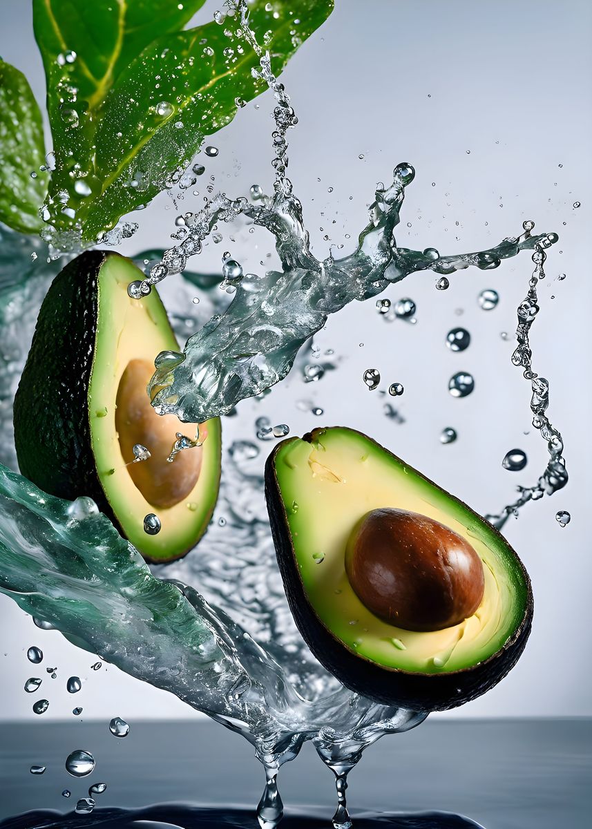 'avocado kitchen poster ' Poster, picture, metal print, paint by ...