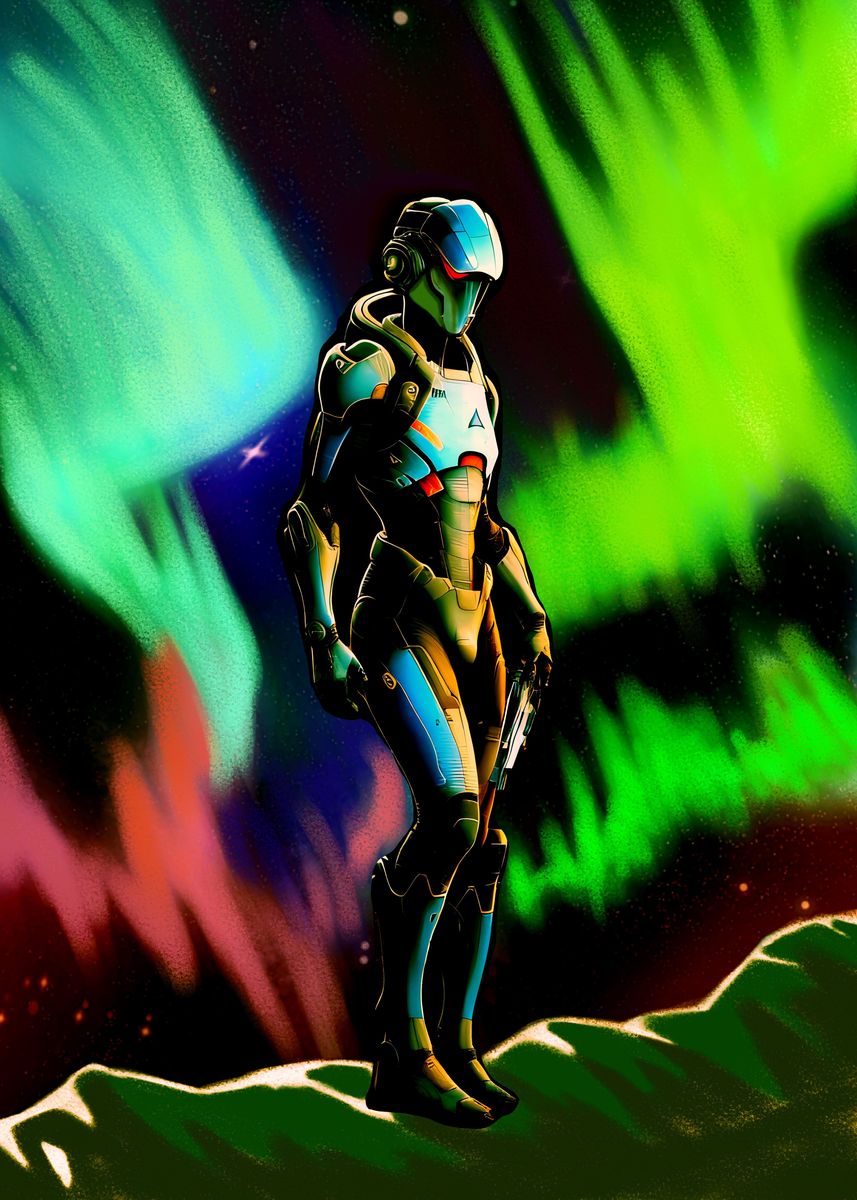 'divine space heroes' Poster, picture, metal print, paint by cotto Art ...