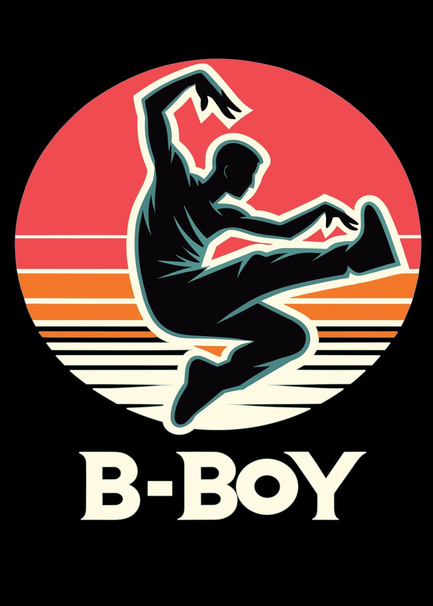 'Breakdance Break Dancer' Poster, picture, metal print, paint by ZS C O ...