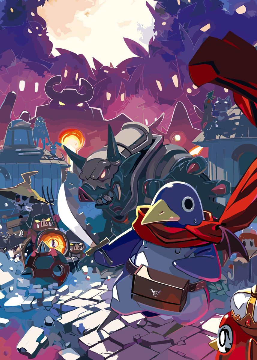 'Prinny Anime' Poster, picture, metal print, paint by B A G O R | Displate
