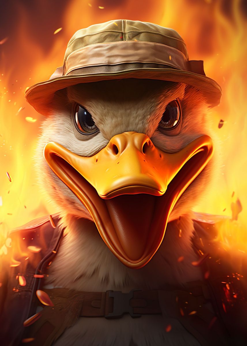 'Comedy in Duck Form' Poster, picture, metal print, paint by Stony ...