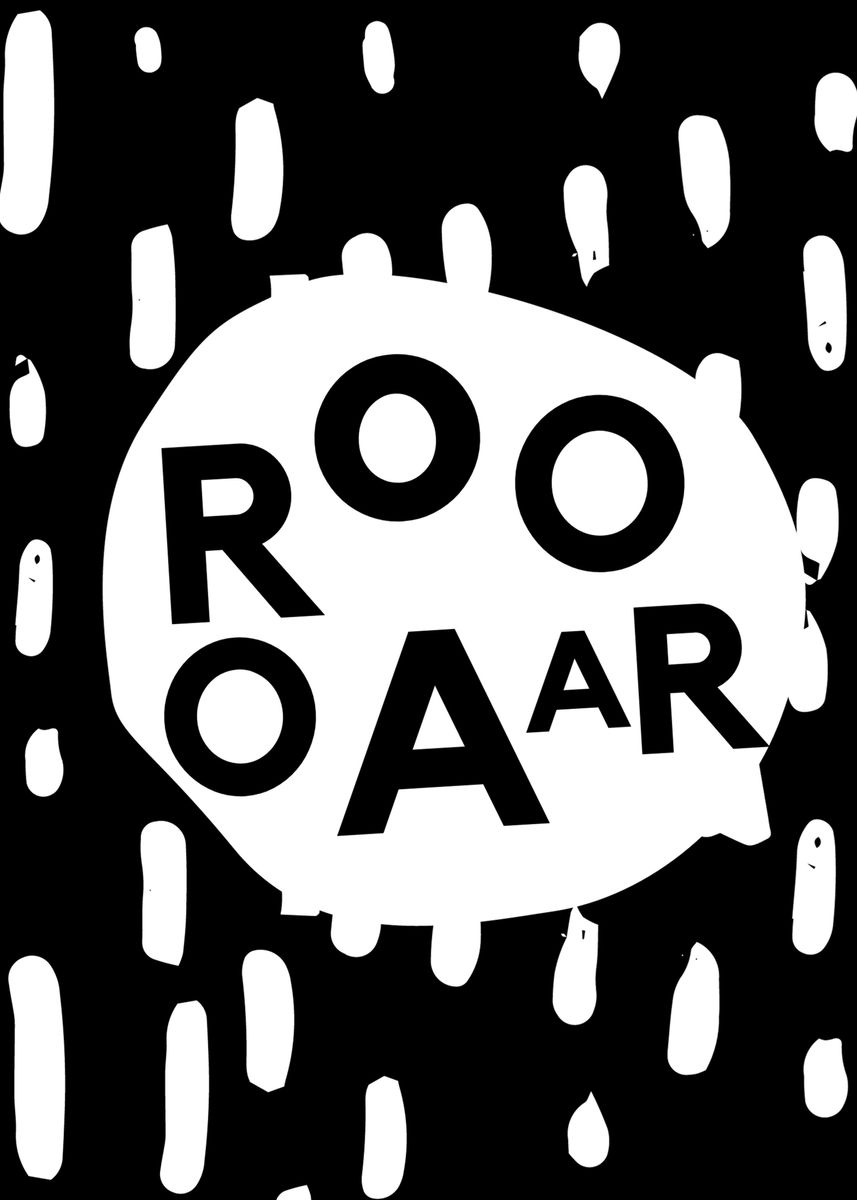 'roar' Poster, picture, metal print, paint by Izabela SF | Displate