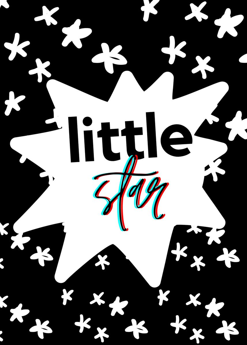 'little star' Poster, picture, metal print, paint by Izabela SF | Displate