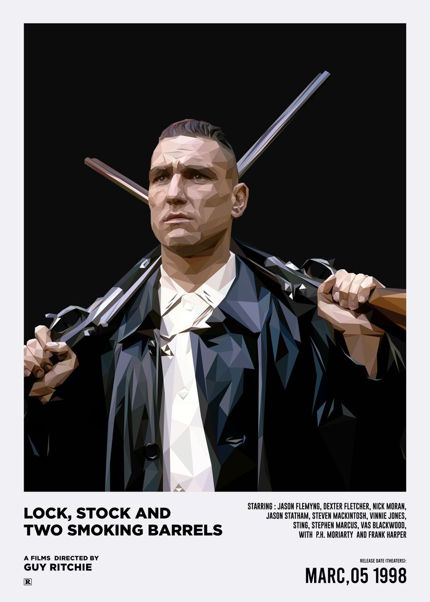 'lock stock smoking barrels' Poster, picture, metal print, paint by ...