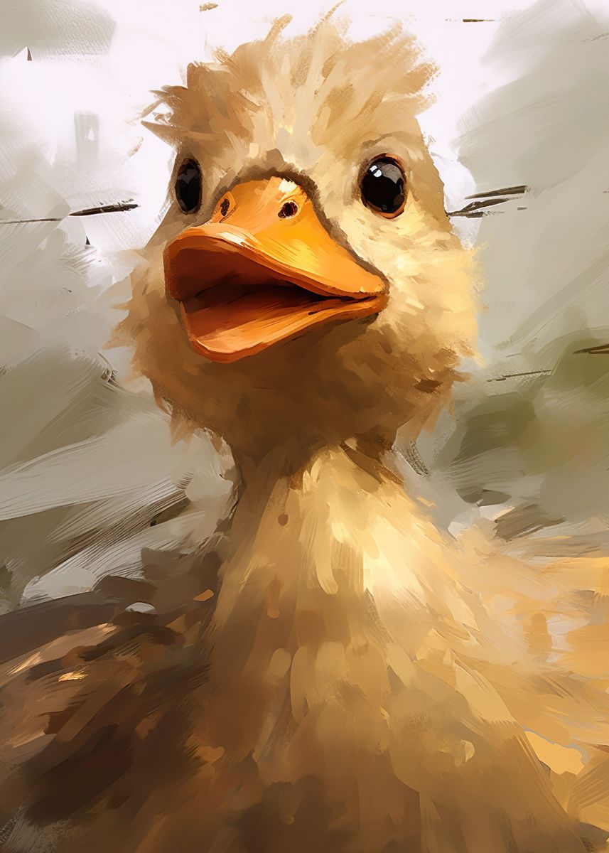 'Whimsical Quack Art' Poster, picture, metal print, paint by Stony Emisko | Displate