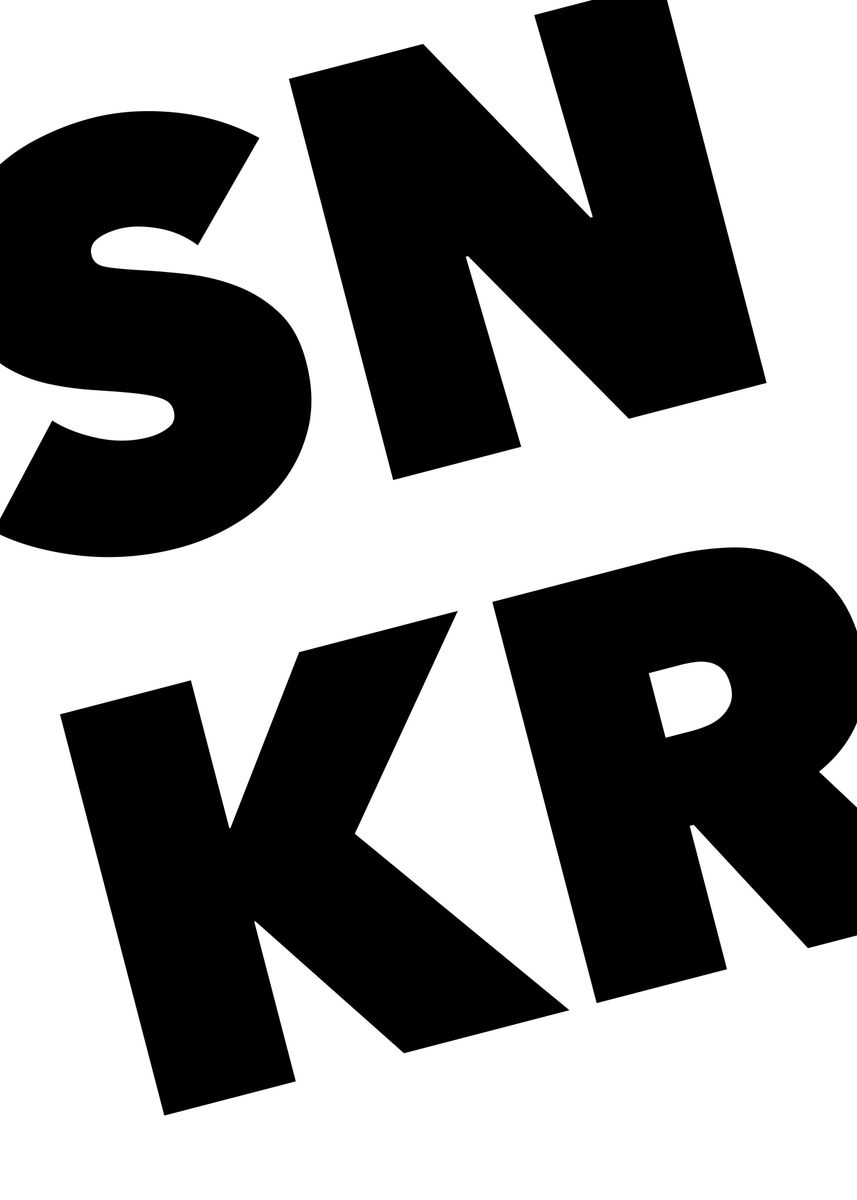 'Snkr' Poster, picture, metal print, paint by Biopic Studio | Displate