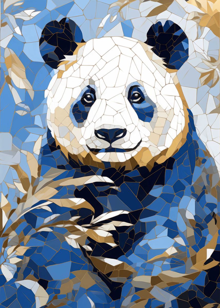 'Mosaic Art' Poster, picture, metal print, paint by Mason Scott | Displate